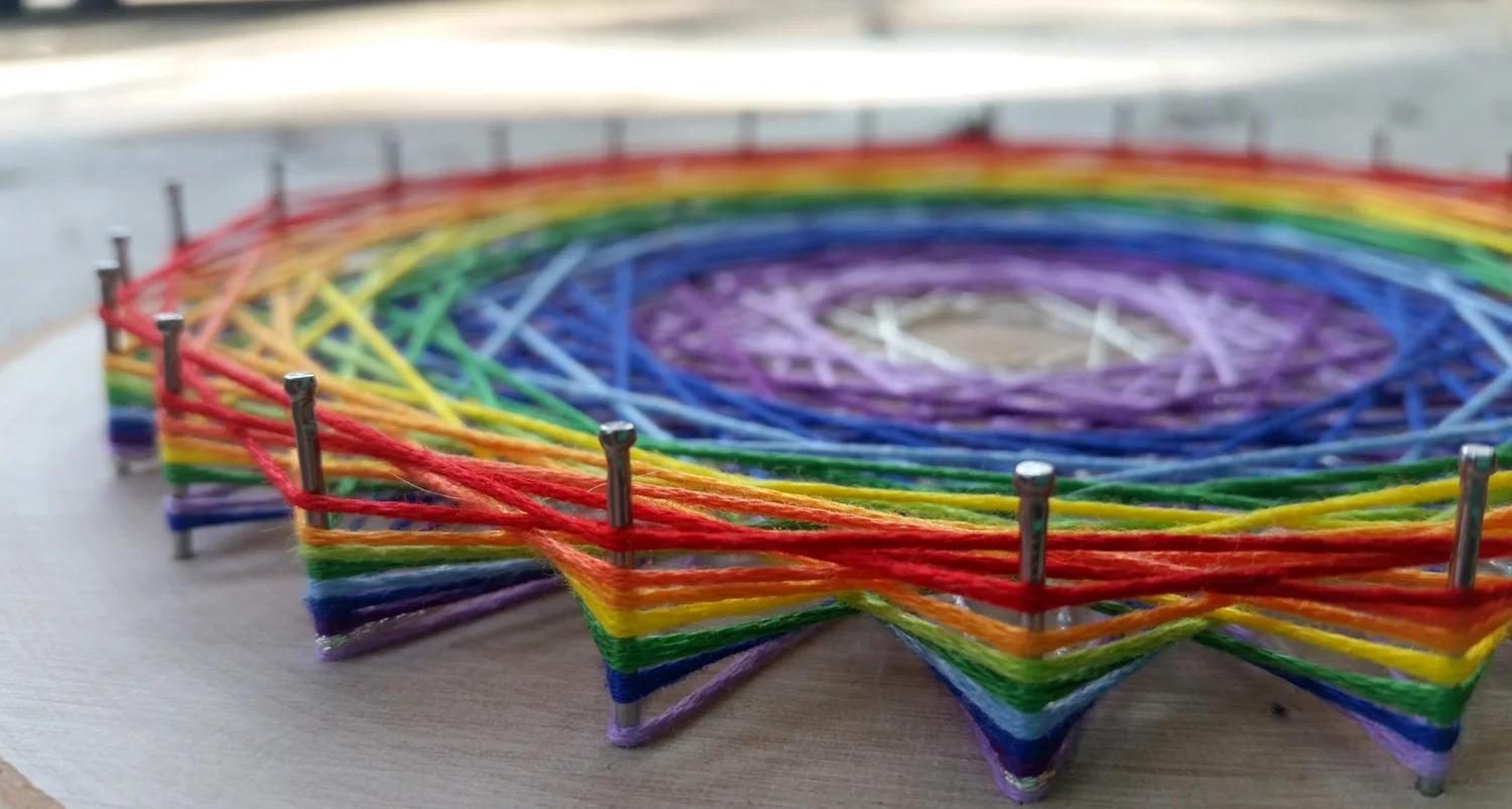 Rainbow String Art