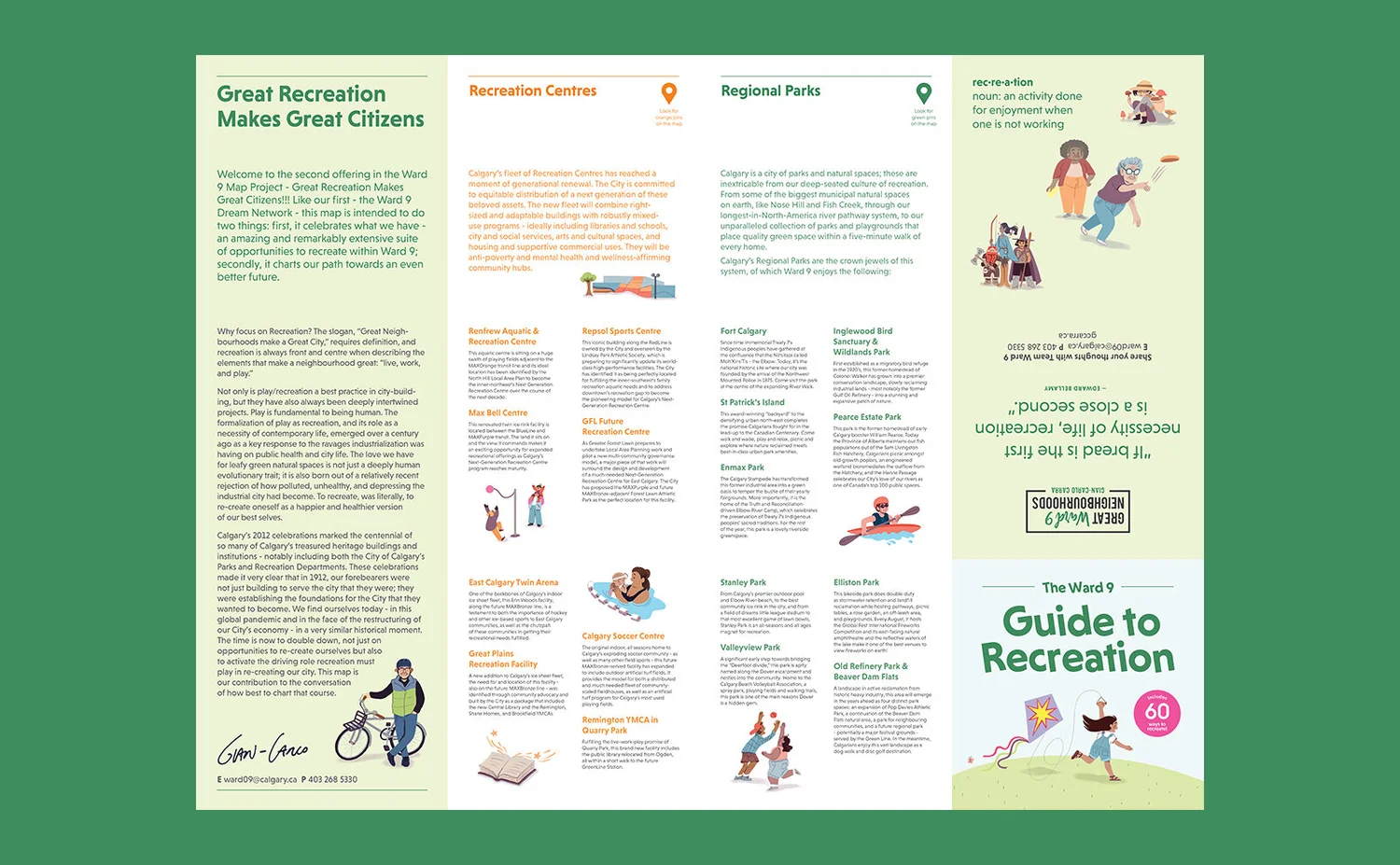 The Ward 9 Guide to Recreation Map — Frances Motta