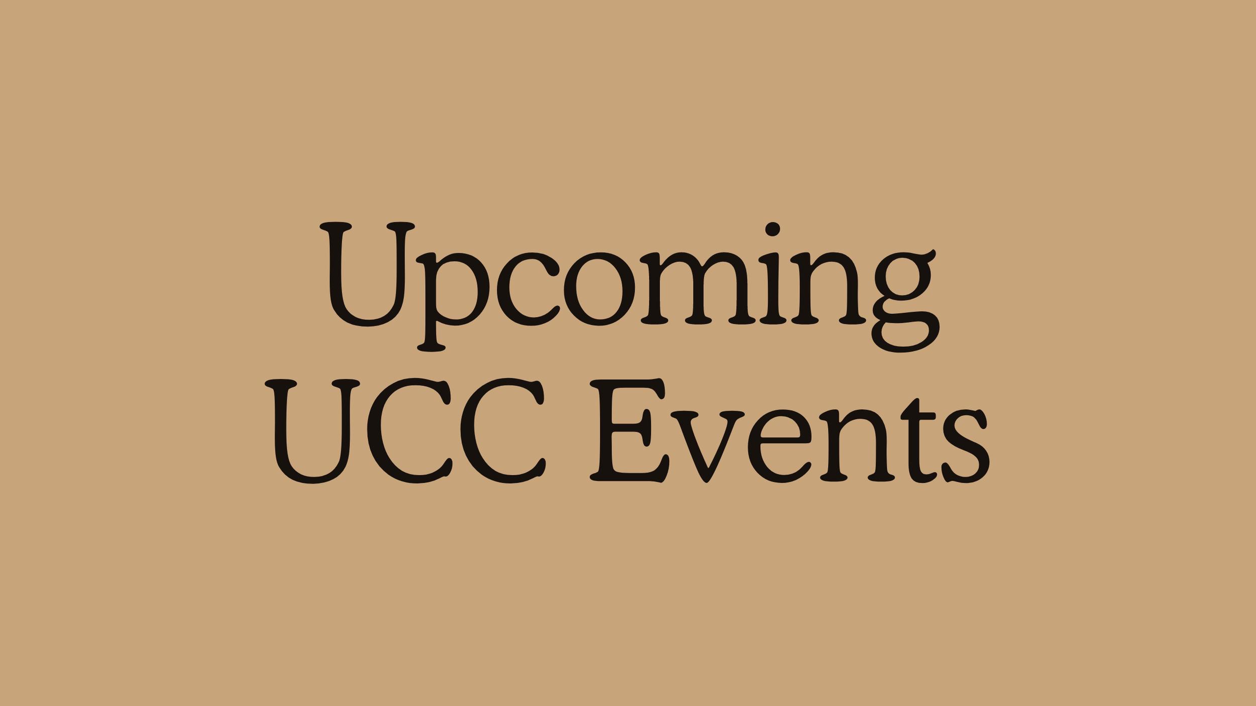 Calendar — UCC