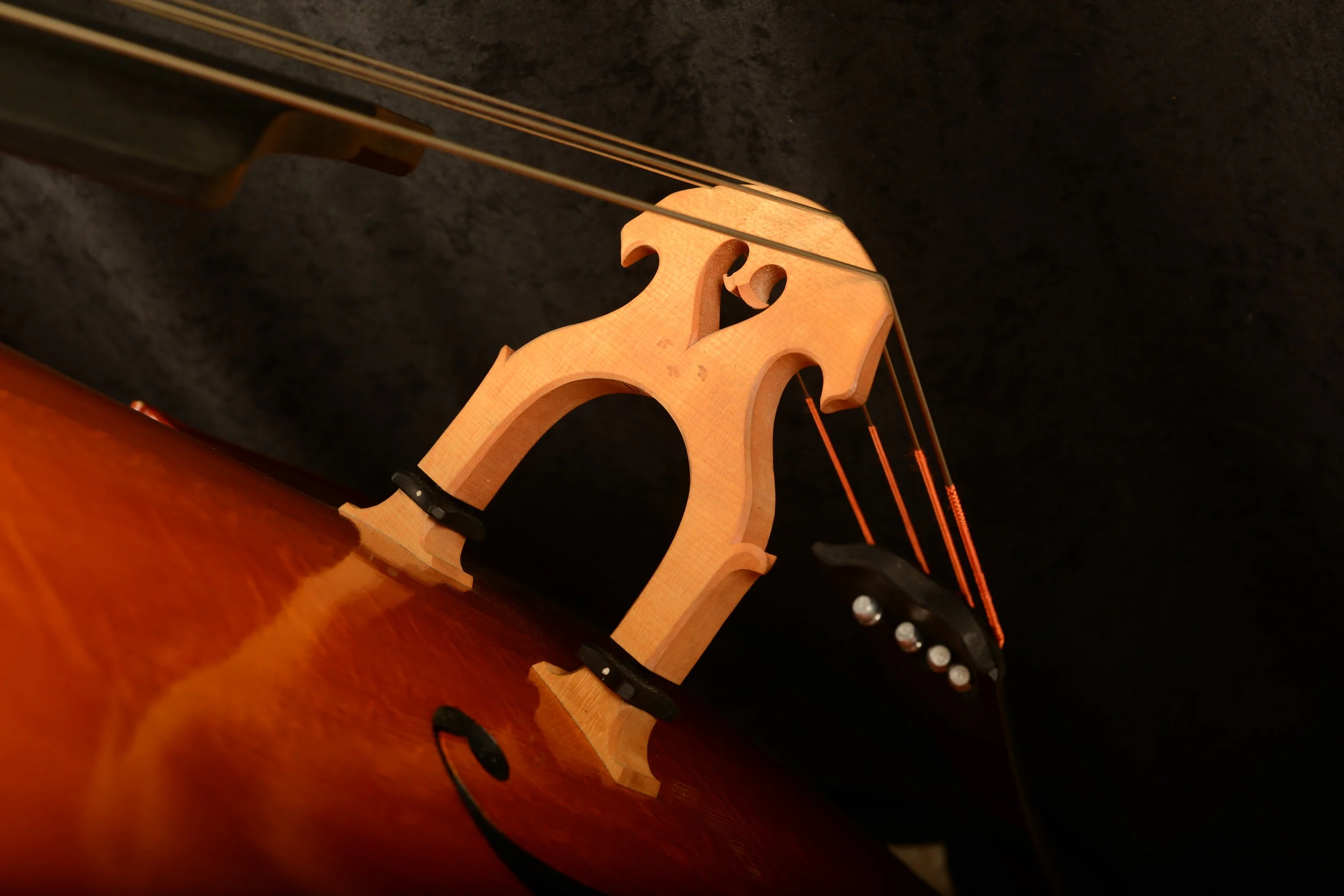 Double Bass - Elegantly carved bridges | TalkBass.com