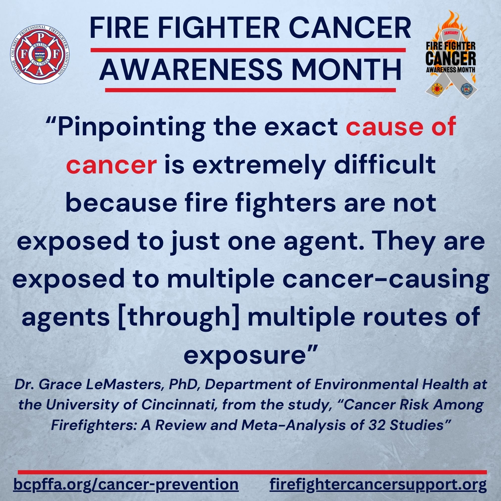 Cancer Awareness Month — BC Professional Fire Fighters