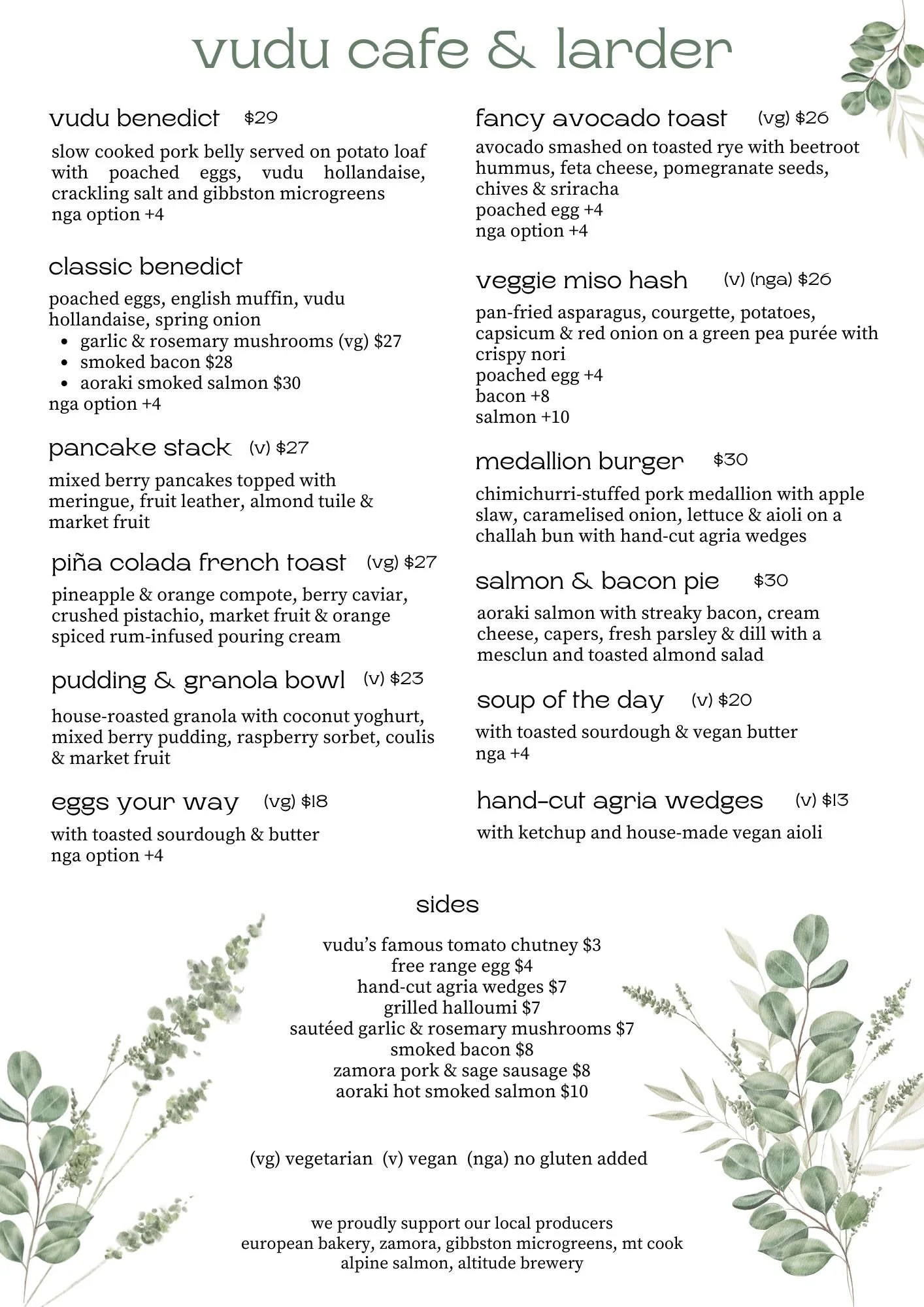 Eat — Vudu Cafe & Larder