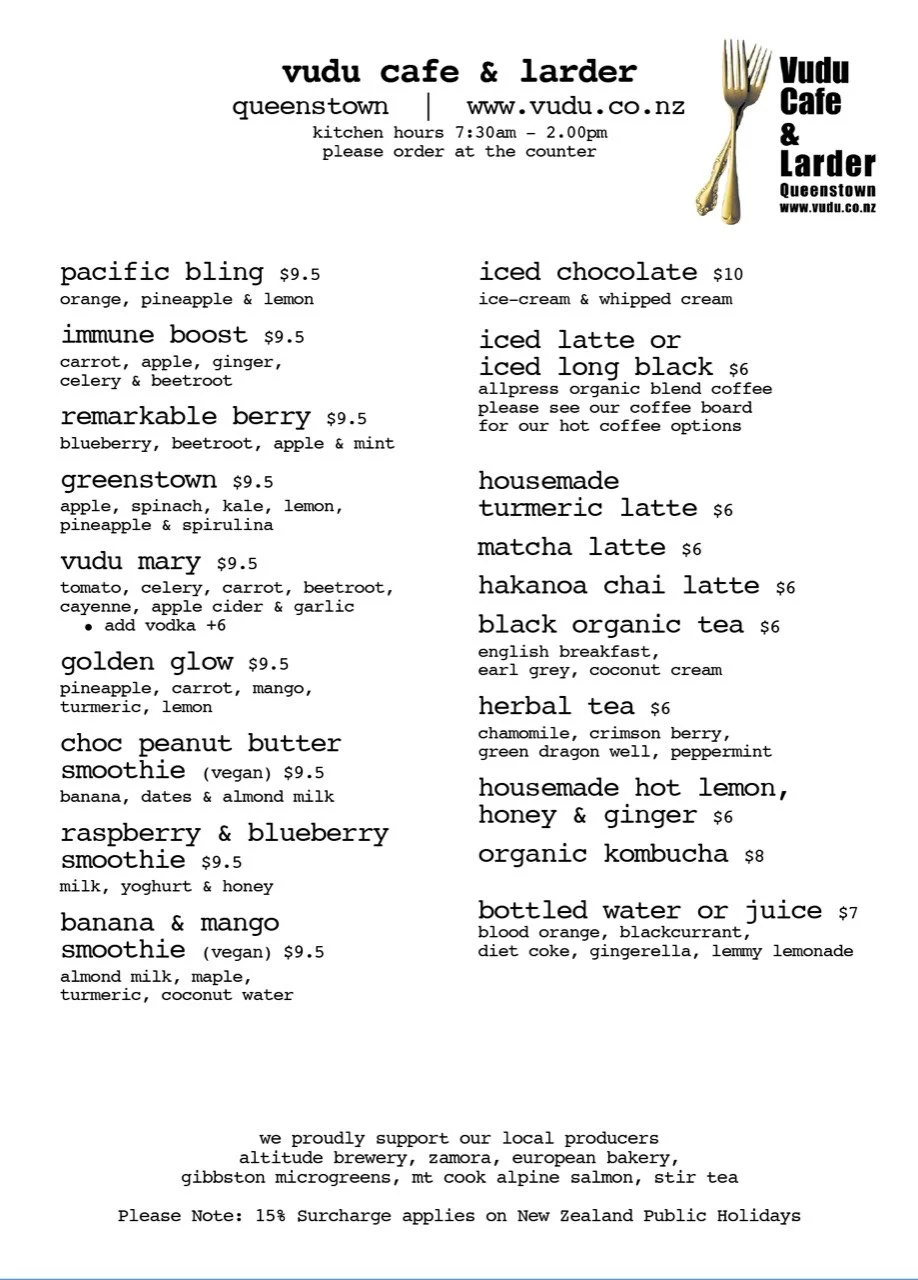 Drink — Vudu Cafe & Larder