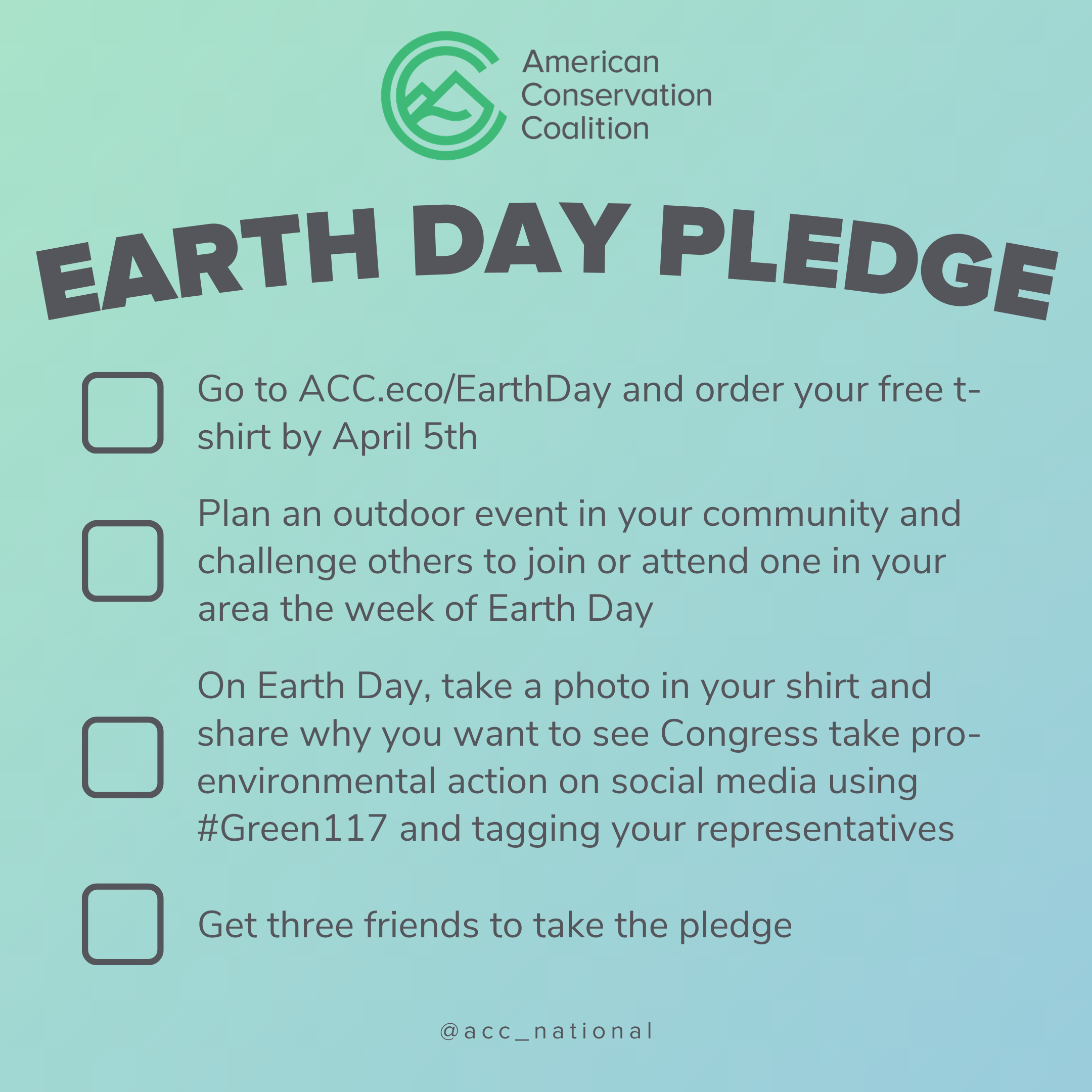Earth Day 2021 — American Conservation Coalition