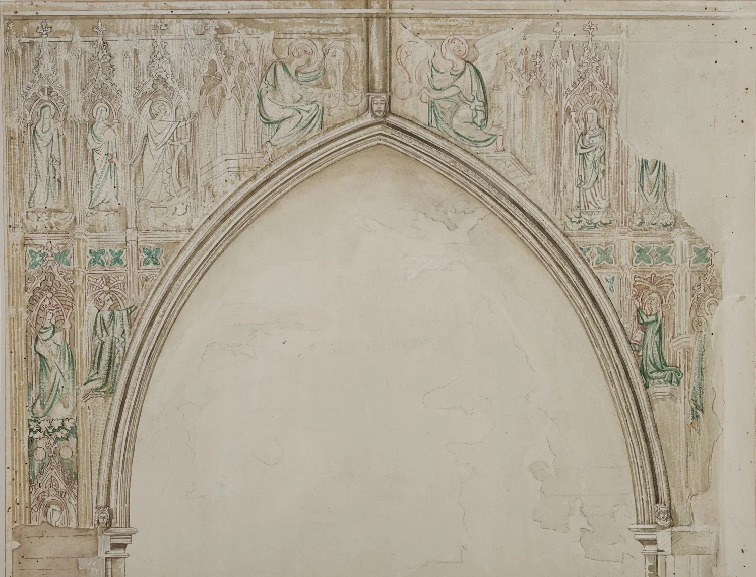 Medieval Lady Chapel mural — Rochester Cathedral