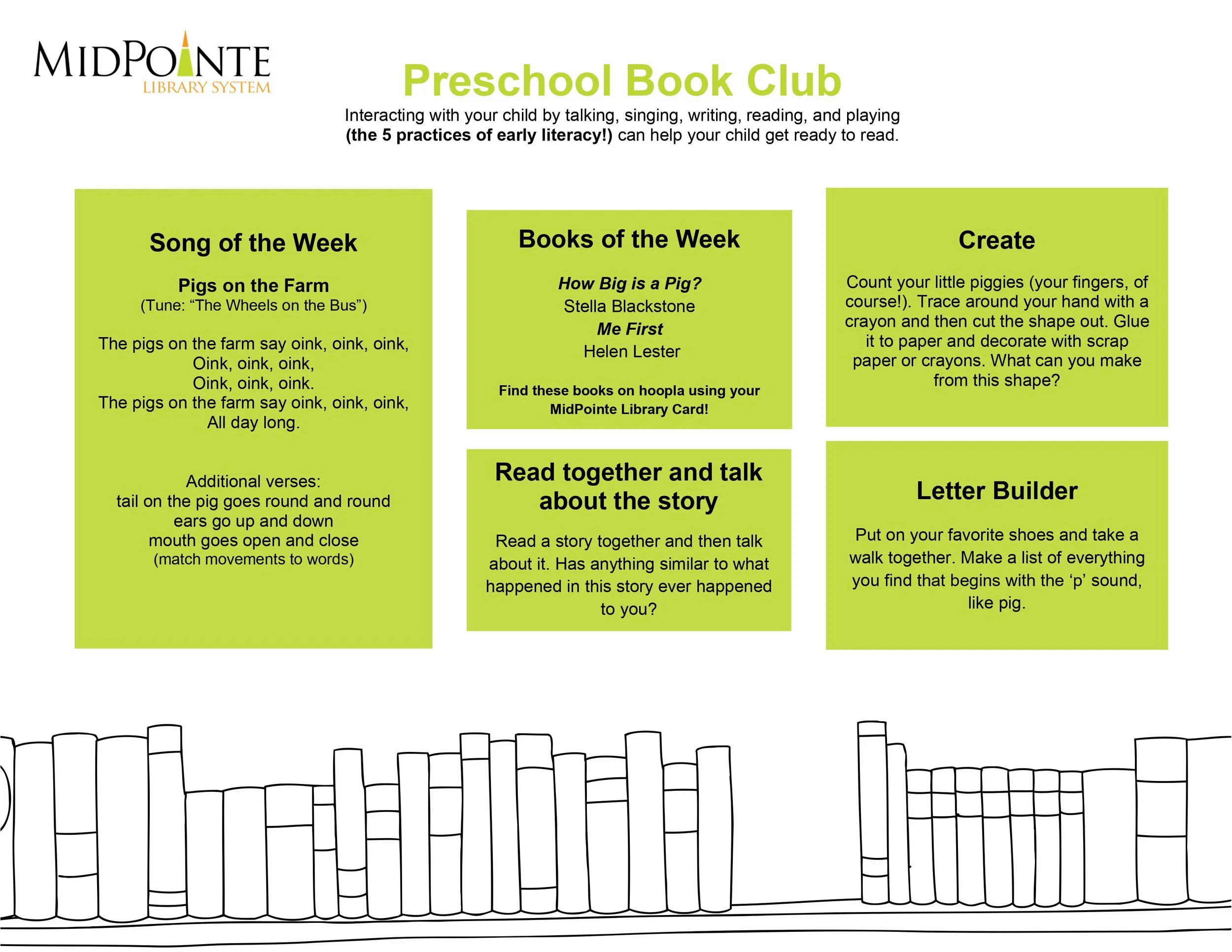Preschool Book Club — Pigs — The Pointe