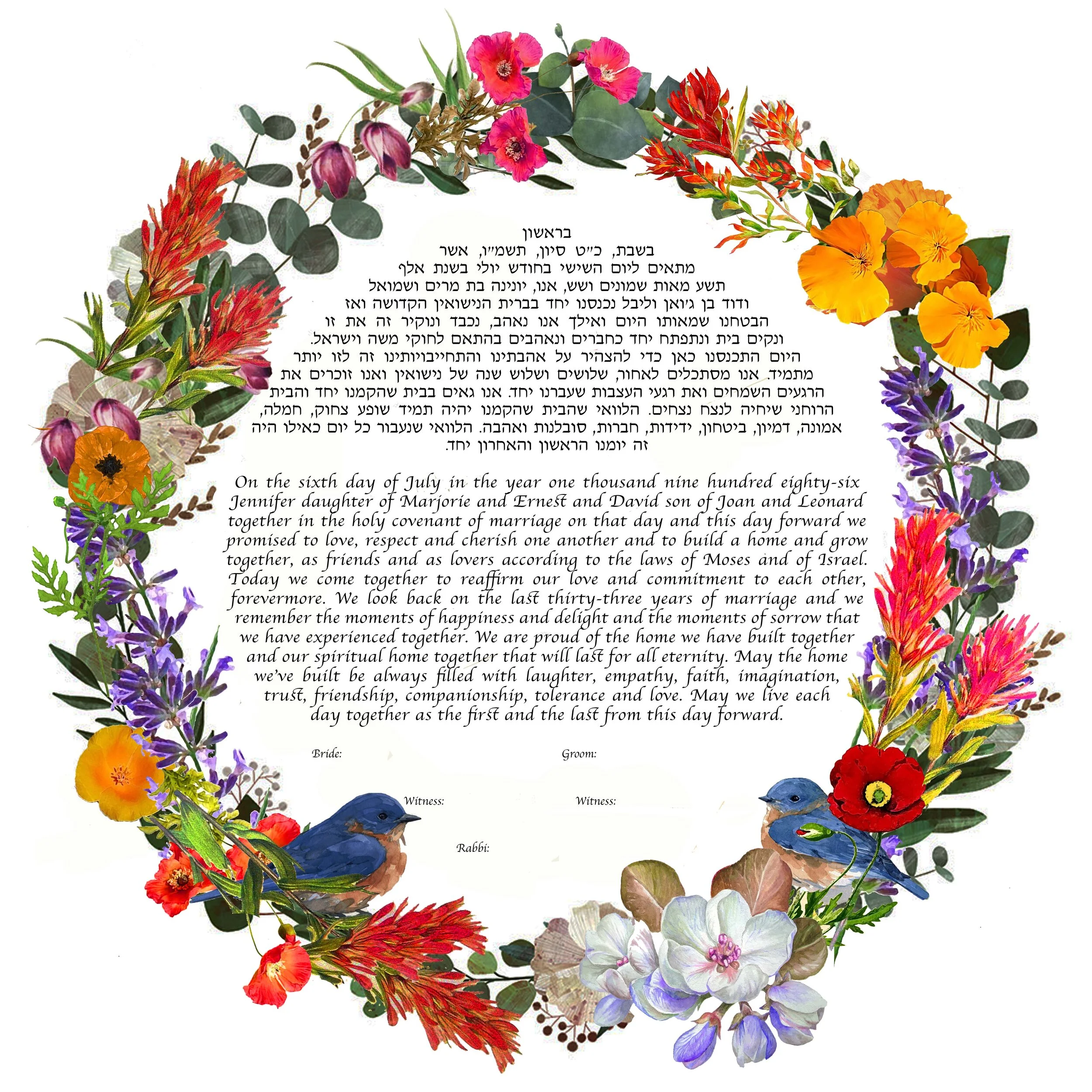 Build Your Ketubah — Interfaith Weddings & Custom Ketubahs