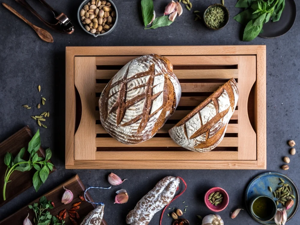 Breadbin with Sliding Breadboard Lid — Caulfield Country Boards