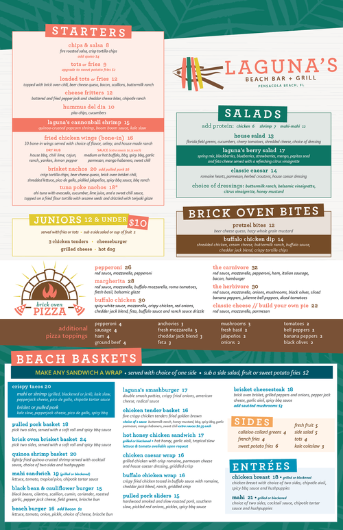 Restaurant — Laguna's Beach Bar + Grill