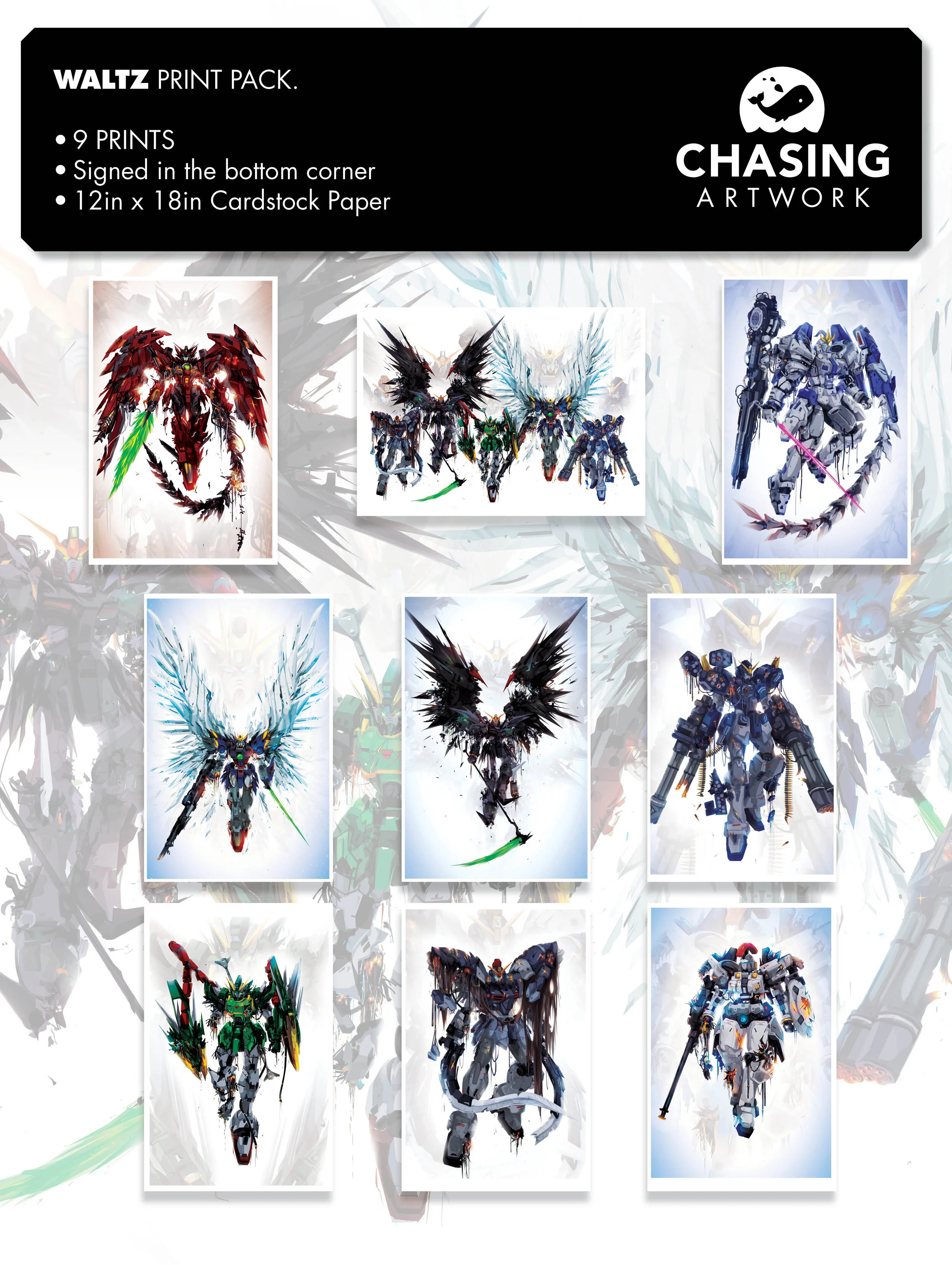 9 Print Bundle: WALTZ — Chasing Artwork