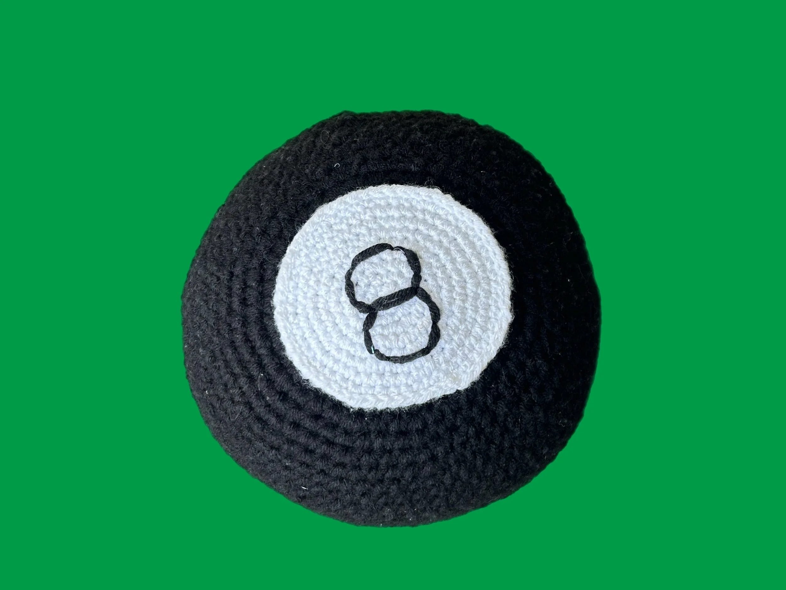 Magic 8 Ball free crochet pattern — The Knotty Redhead