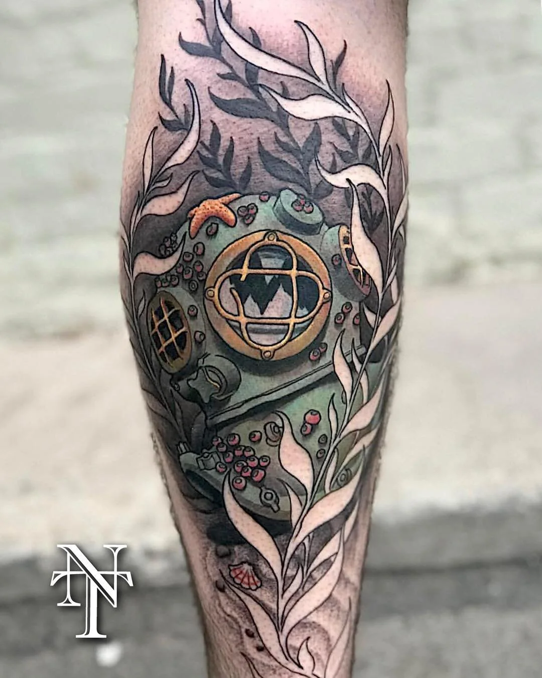 Traditional Diver Tattoo