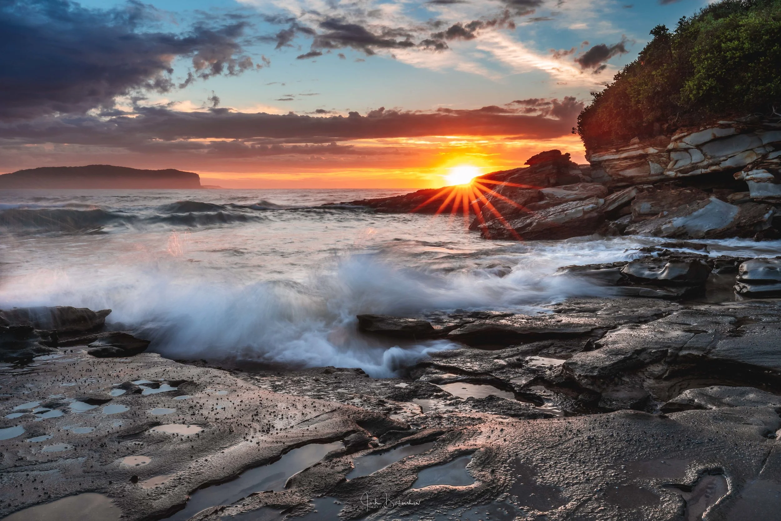 Sth Durras Headland and Main Beach, Landscape — Josh Burkinshaw Images ...