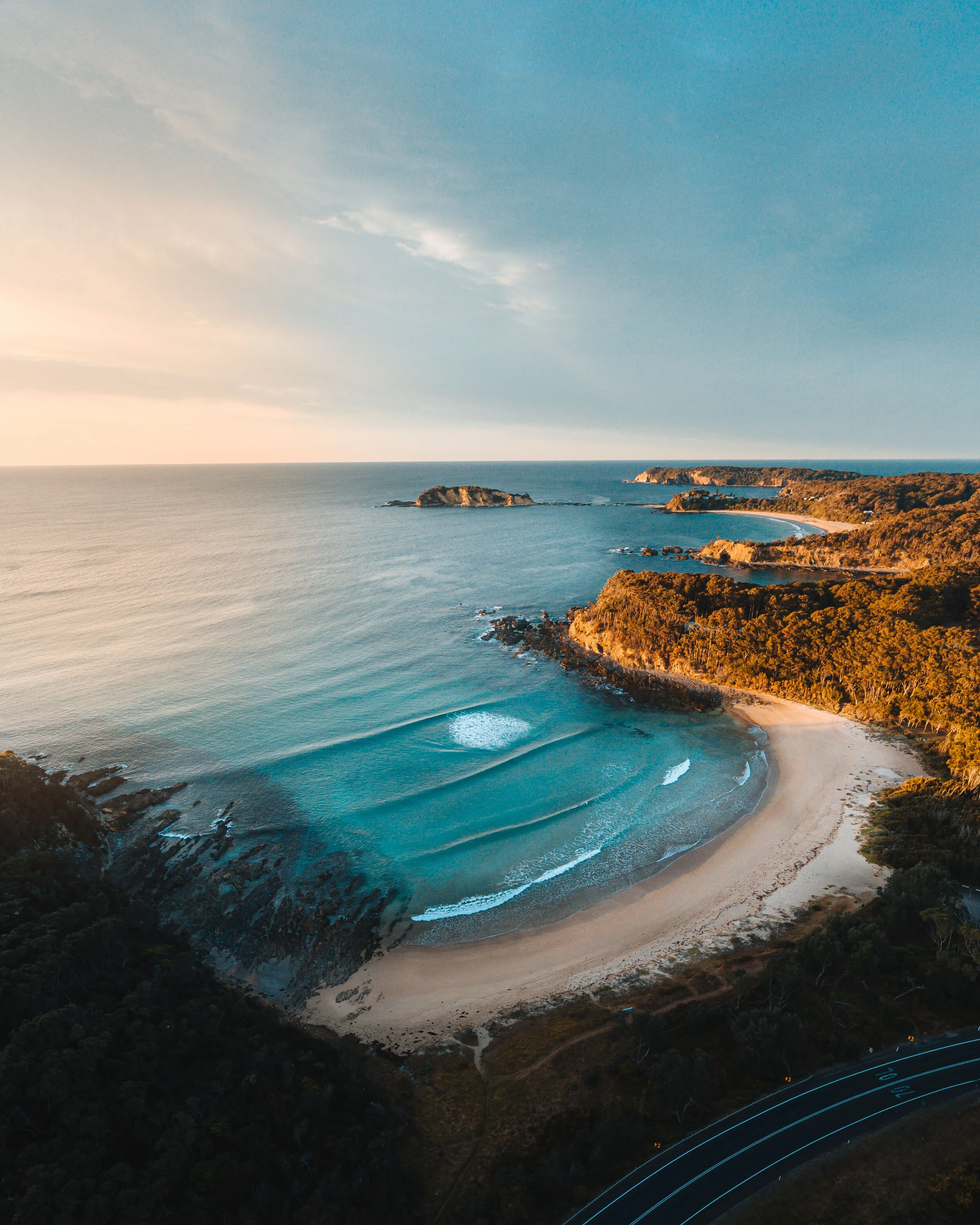 McKenzies Beach Golden Sunrise — Josh Burkinshaw Images & Photography
