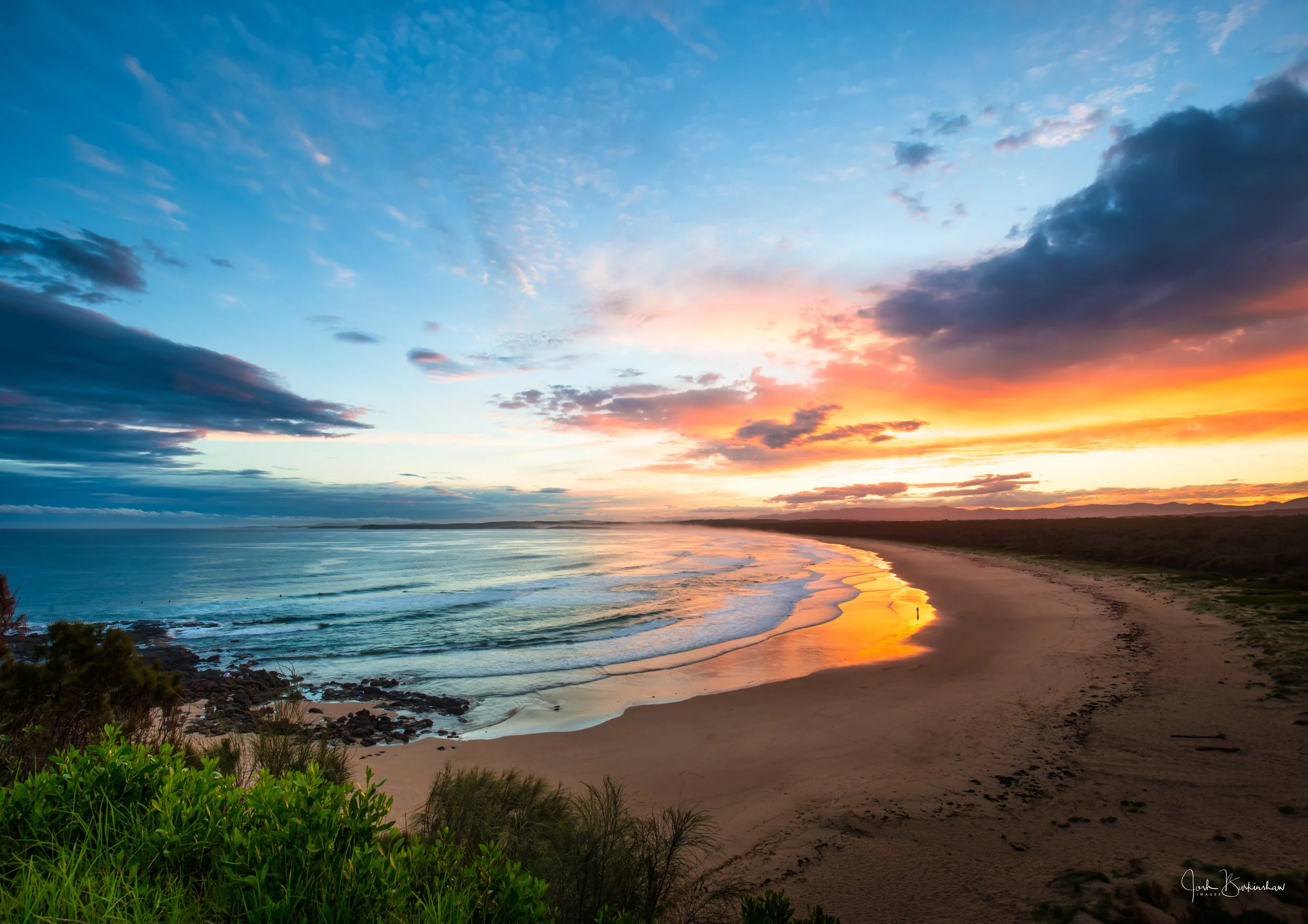 Summer storm rolling in over Broulee Island, Portrait — Josh Burkinshaw ...