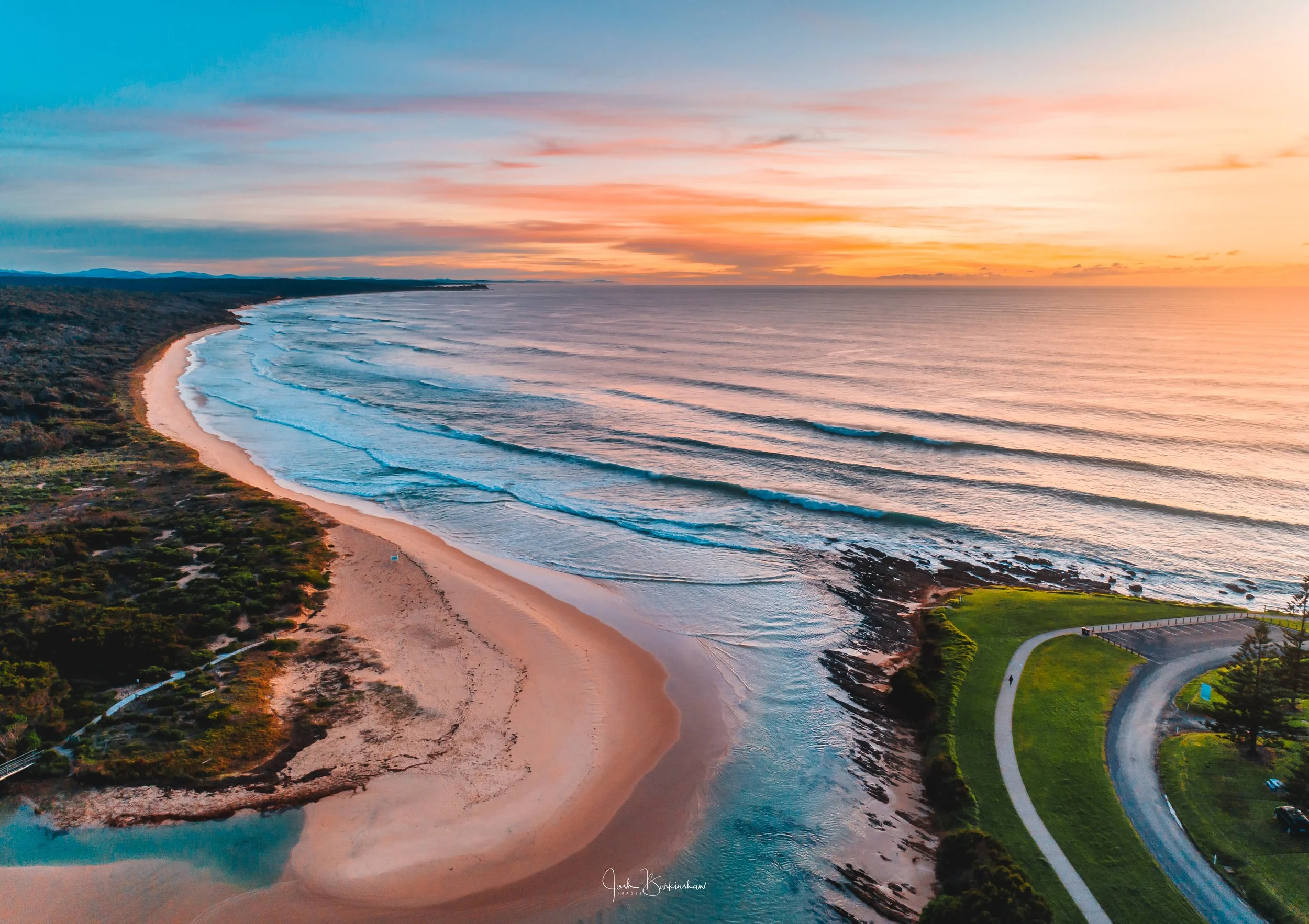Dalmeny Beach Sunrise Landscape — Josh Burkinshaw Images & Photography