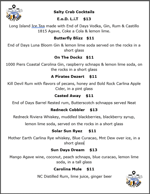 RESTAURANT — Dowry Creek Marina
