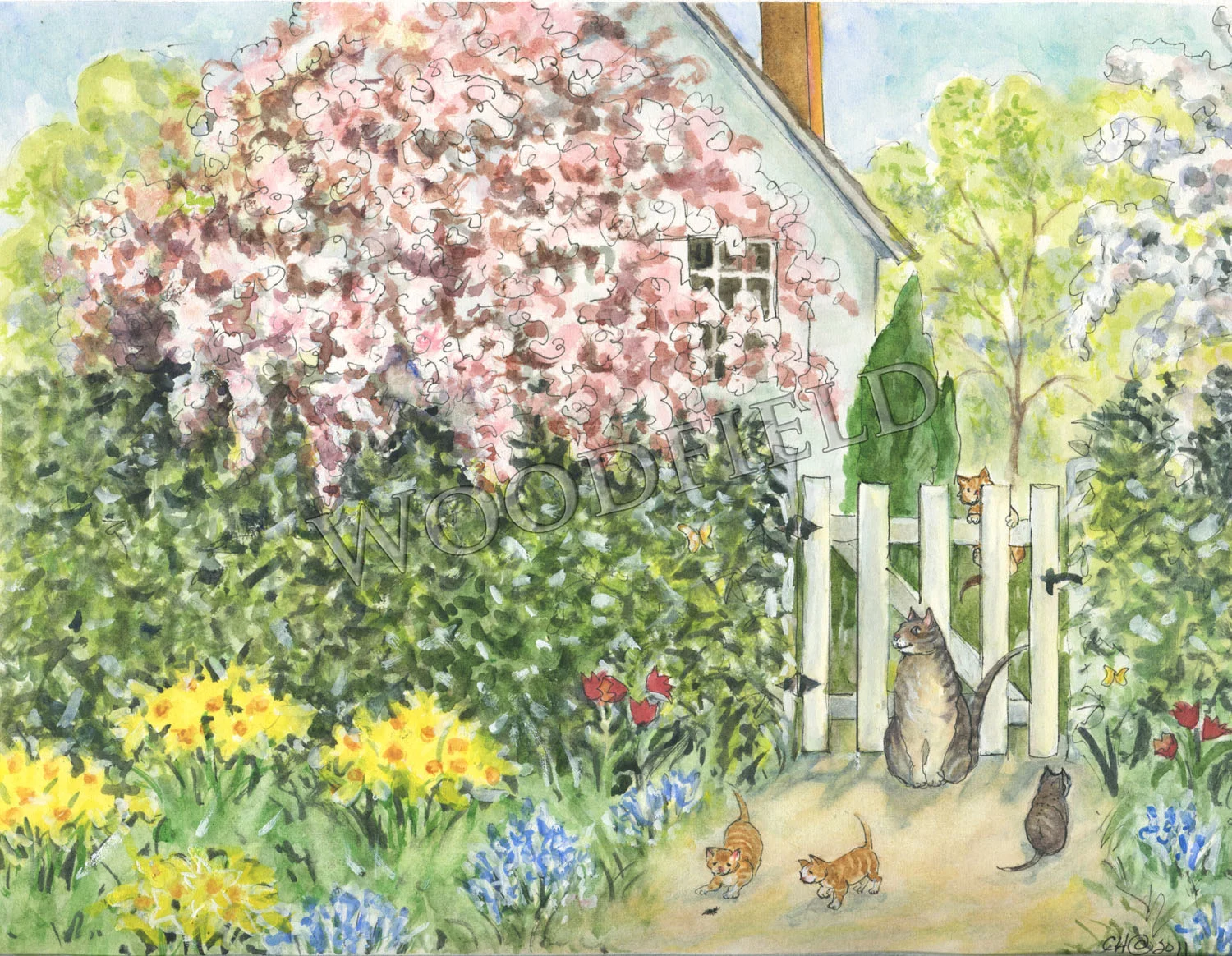 #2022 - Cottage Garden Print — Woodfield Press, LLC