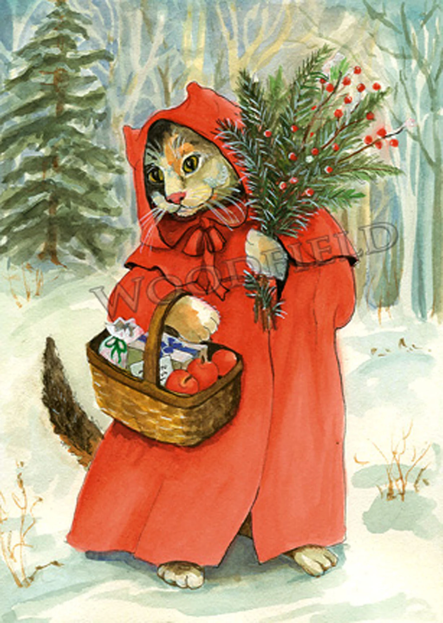 758 Red Cloak Notecard Woodfield Press LLC 758-red-cloak-notecard-woodfield-press-llc