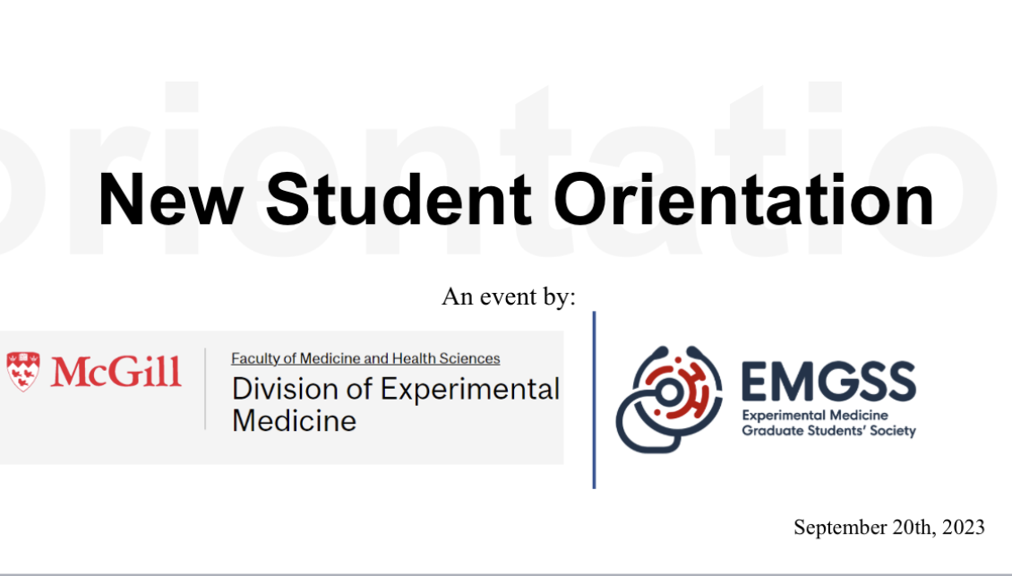 NEW STUDENTS — EMGSS