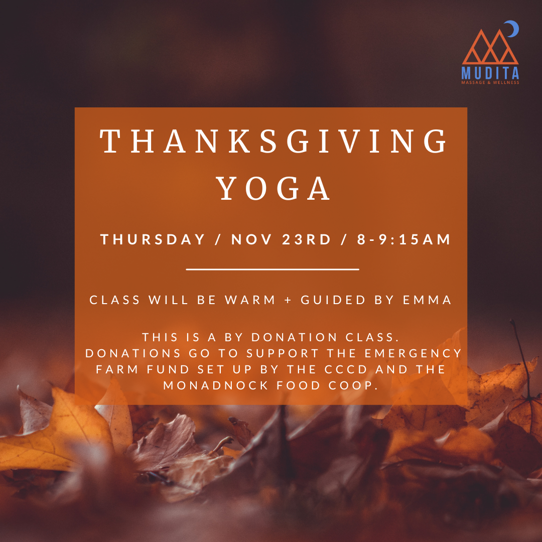 Calendar — Mudita Massage & Wellness