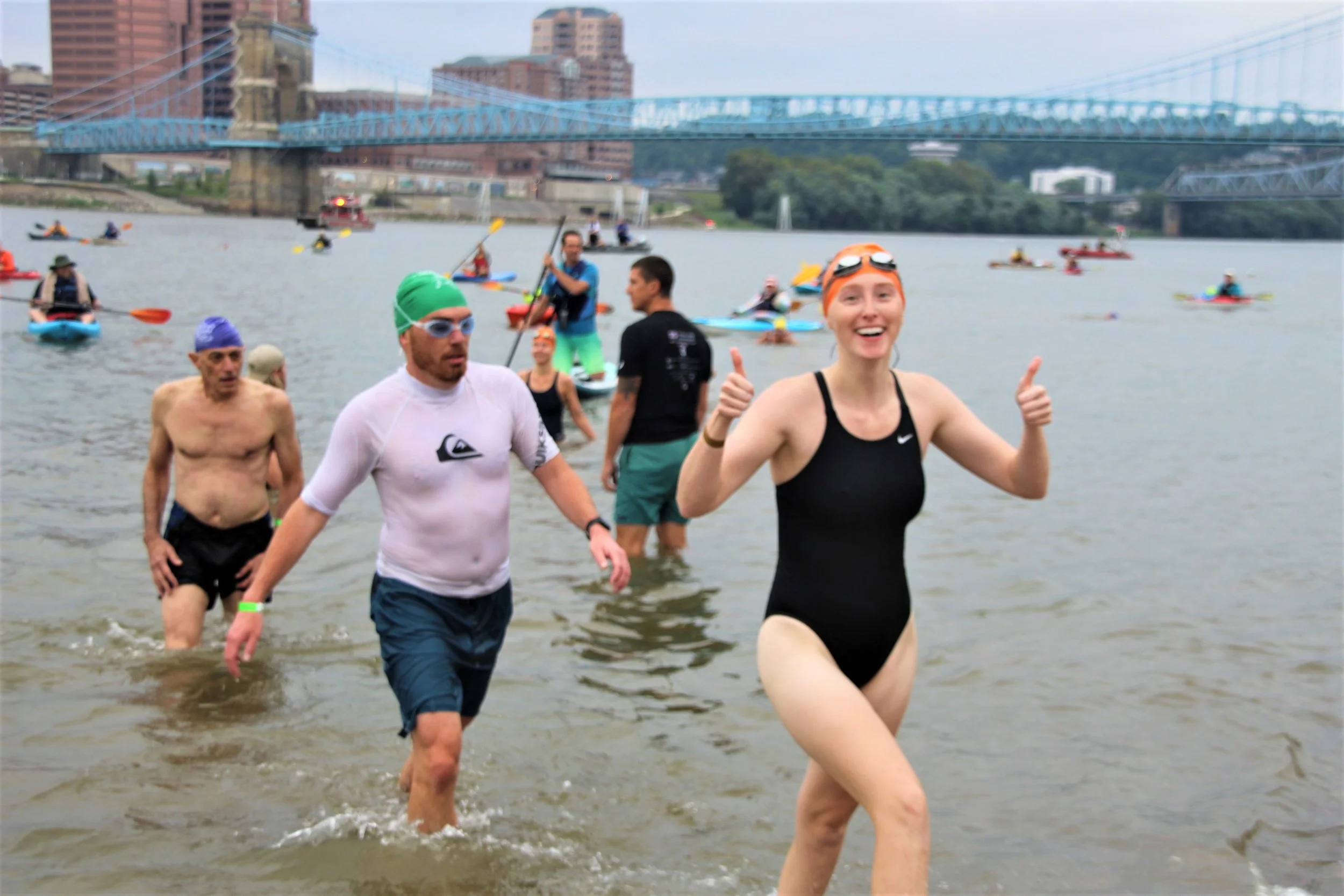 Waves & Awards — Bill Keating, Jr. Great Ohio River Swim