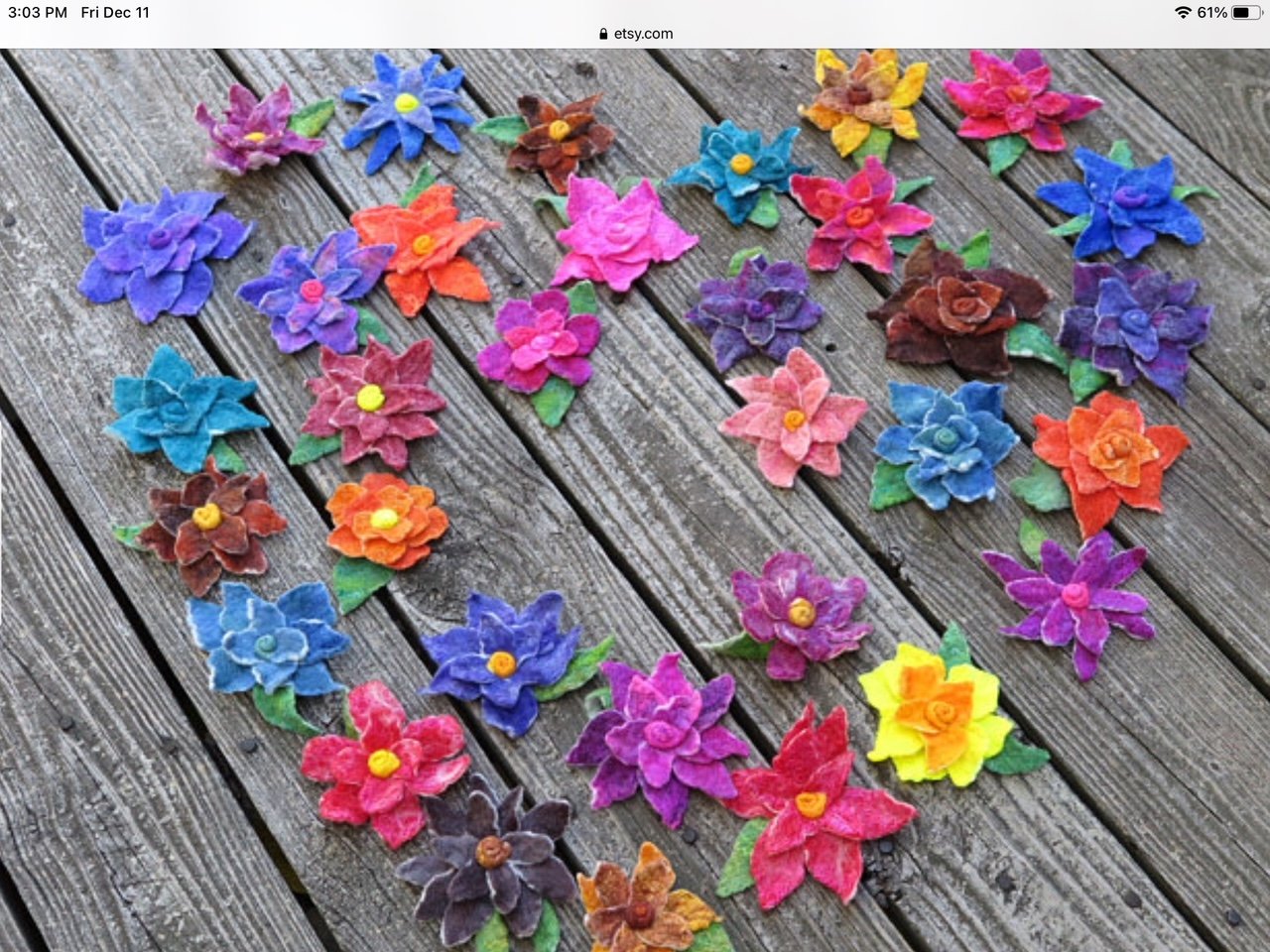 Felted Flowers — Blue Ridge Fiber Fest