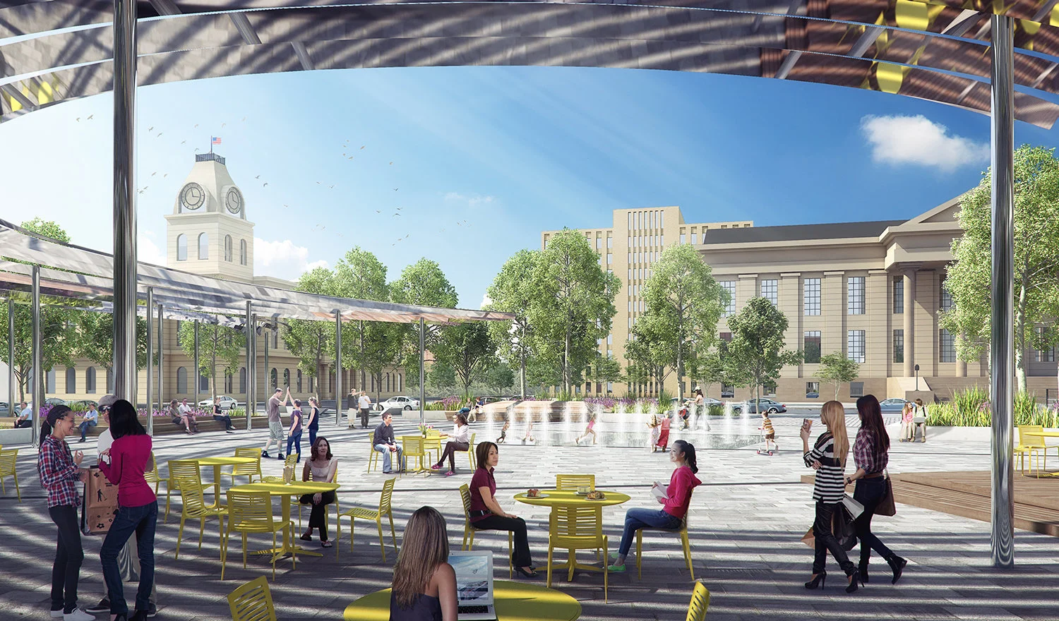 Jefferson Square Redesign — MKSK | Planning, Urban Design, & Landscape ...