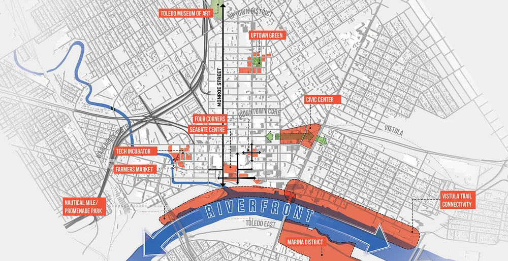 Downtown Toledo Master Plan — MKSK | Planning, Urban Design ...
