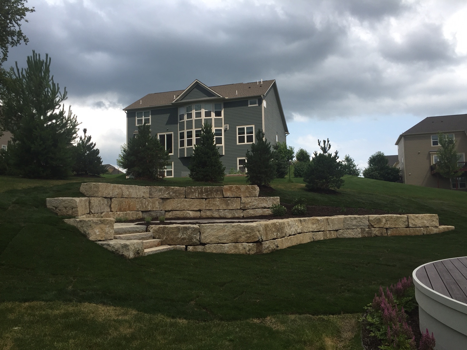 Limestone Boulder Retaining Walls | Twin Cities, MN — Stonewall Inc ...
