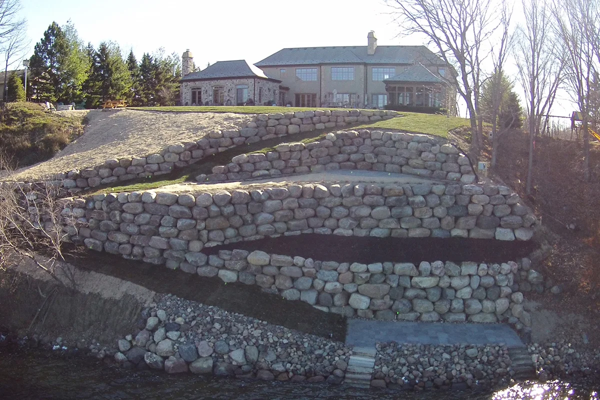 Stonewall Inc. Boulder Landscaping