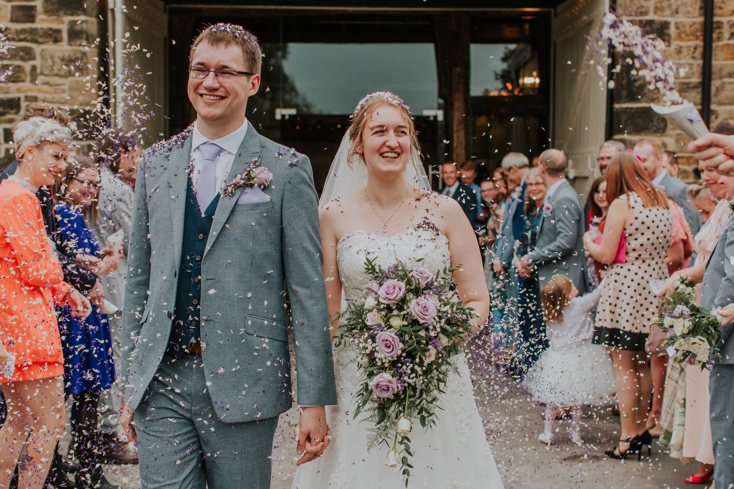 Airedale Barn at East Riddlesden Hall Wedding | Maddie Farris Photography