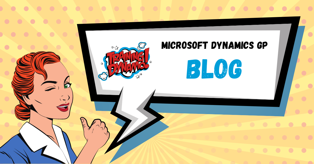 Amber Bell Microsoft Dynamics GP Blog — TRAINING DYNAMO