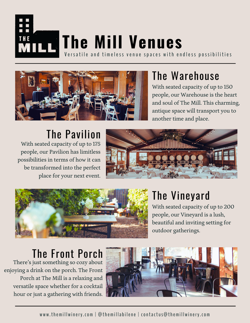 Private Events / Events Calendar — The Mill Wine Bar & Event Venue