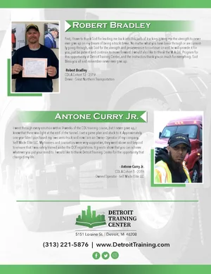 CDL A - Commercial Driver's License Program — Detroit Training Center