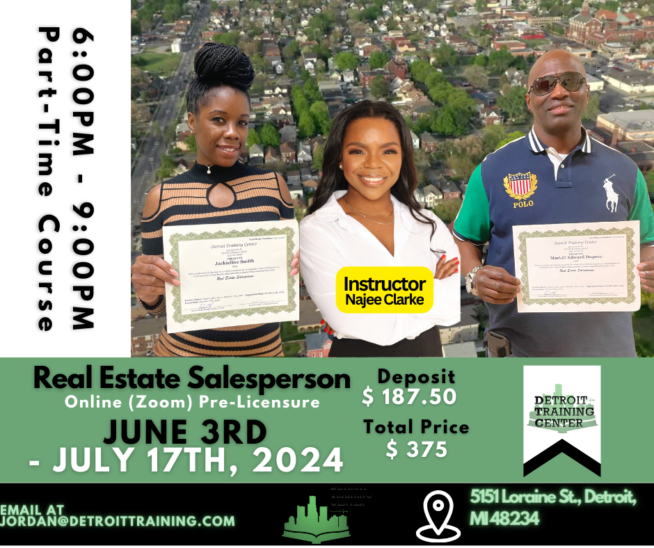 Real Estate Salesperson — Detroit Training Center