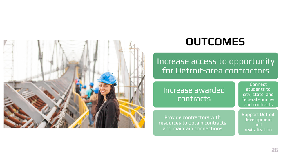 Contractor Development Training — Detroit Training Center