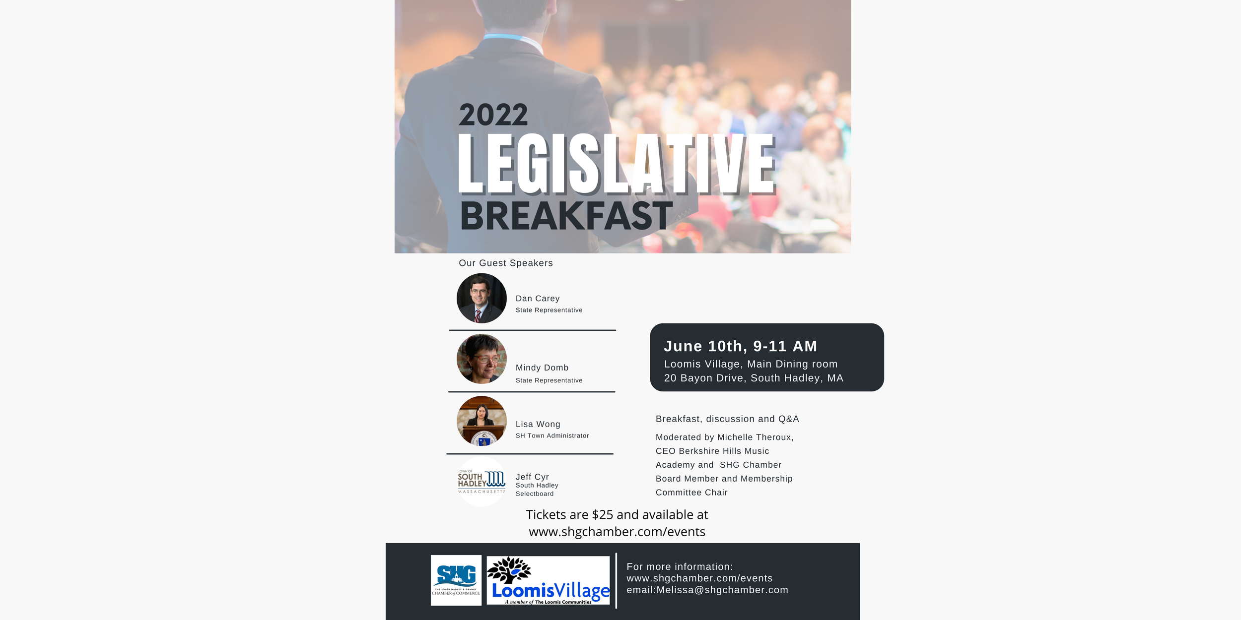 Annual Legislative Breakfast — South Hadley & Granby Chamber of Commerce