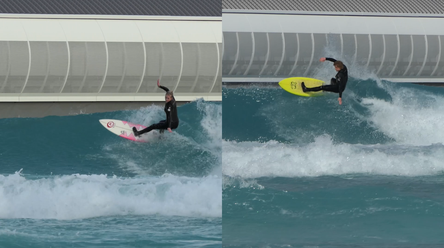 Critical forehand surfing in a wave pool, and beyond