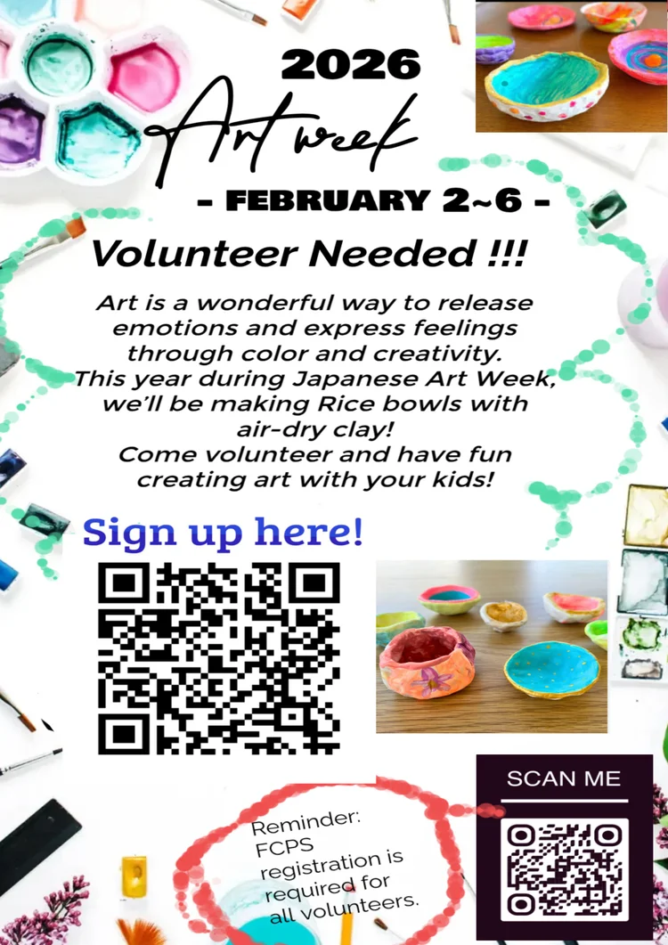 2026 Japanese Art Week February 2nd-6th! — Fox Mill Pta