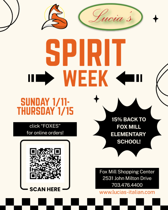 D4$ Spirit WEEK: 1/11-1/15 ALL DAY @ Lucia's Fox Mill Shopping Center ...