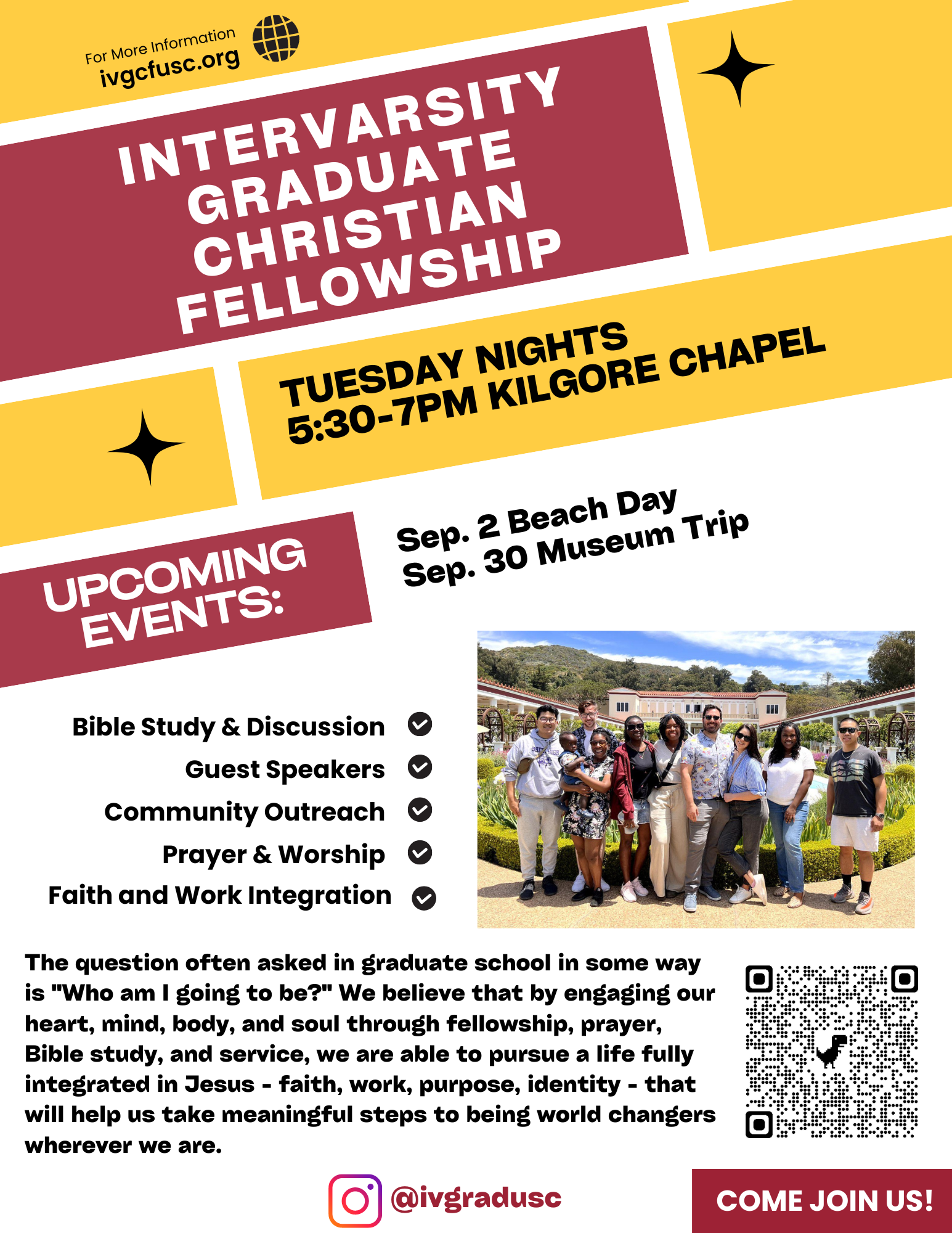 Events — InterVarsity Graduate Christian Fellowship @ USC