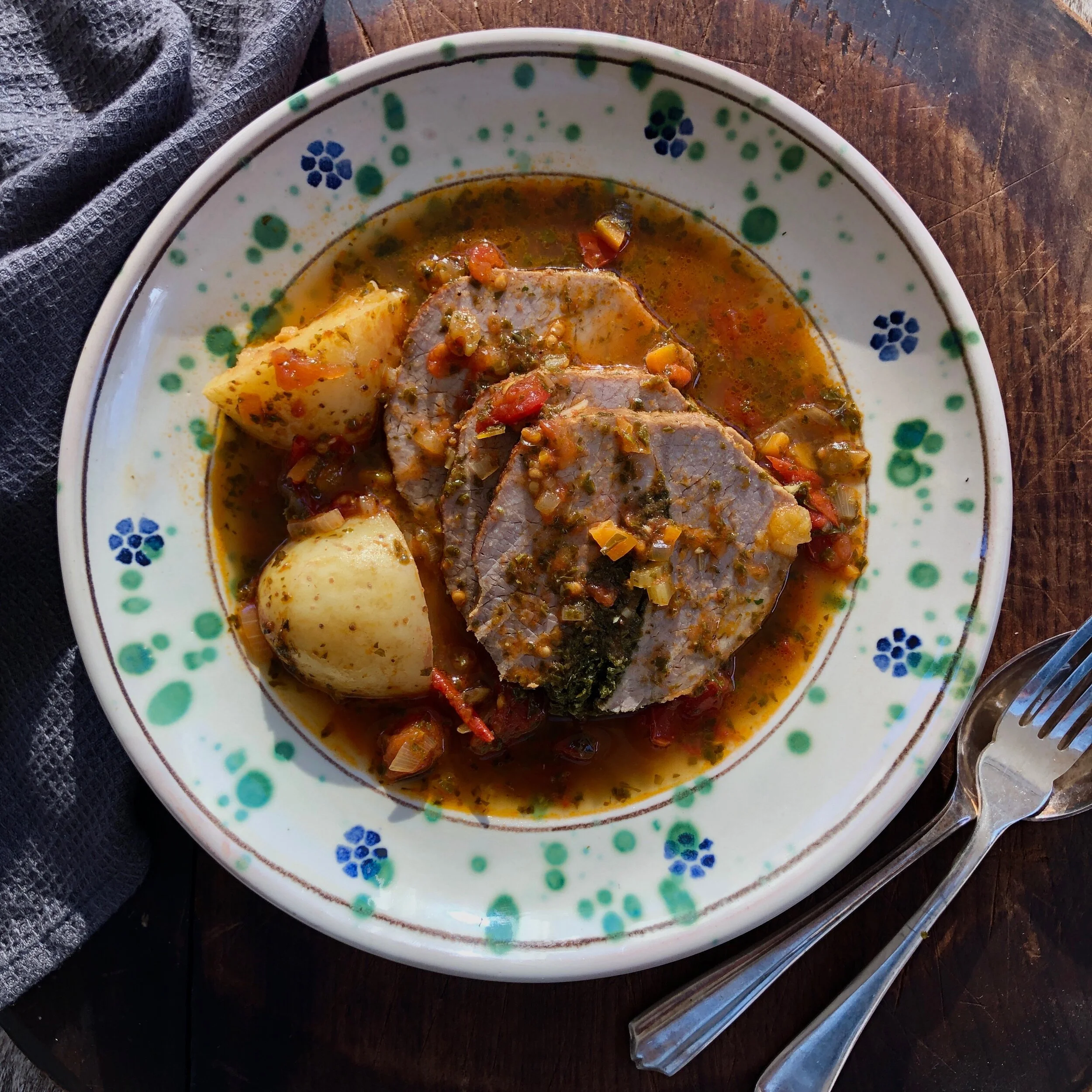 ONE POT GIRELLO WITH POTATOES IN TOMATO & PARSLEY SAUCE — Torello Farm