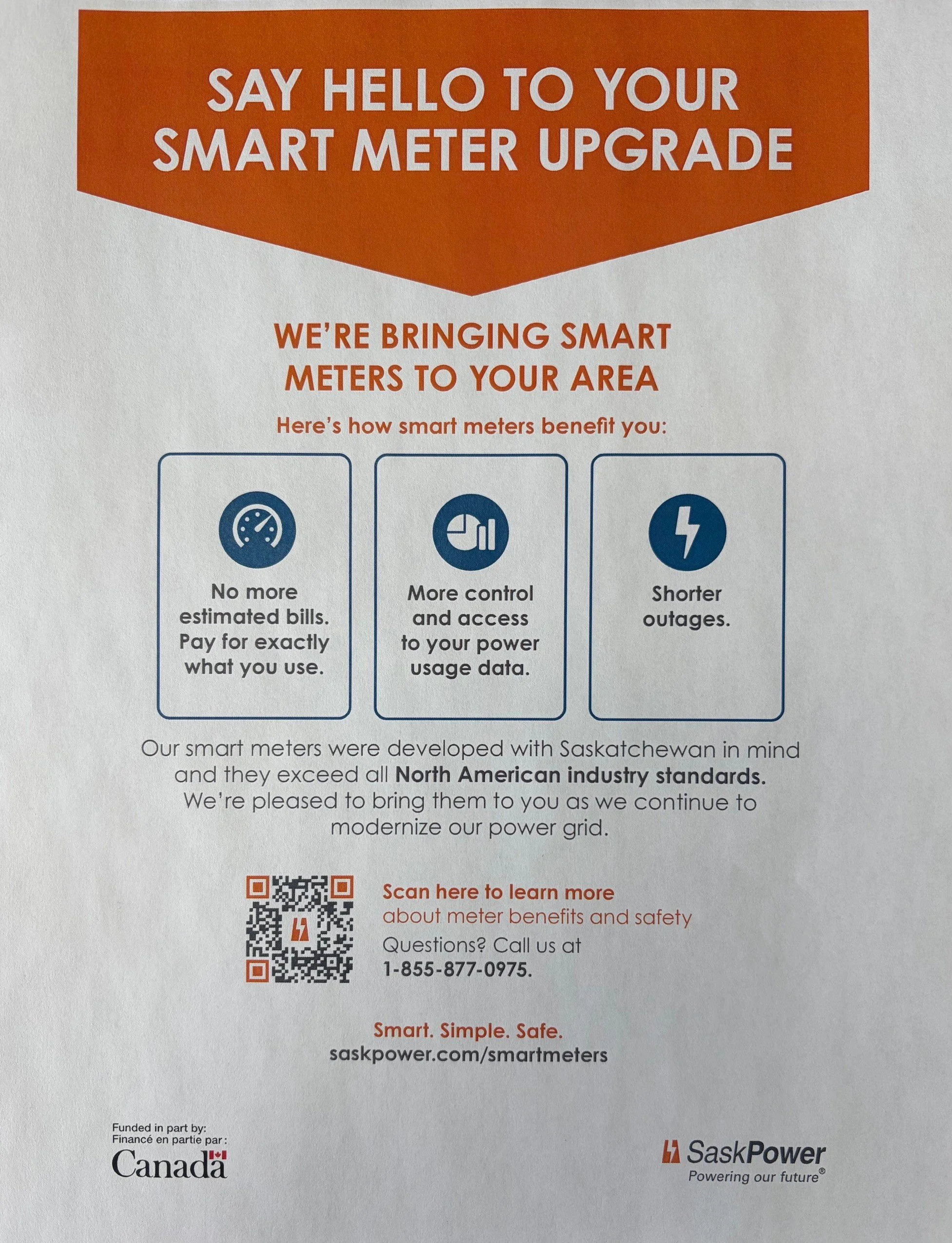 SaskPower Smart Meter Upgrade — Town of Marshall