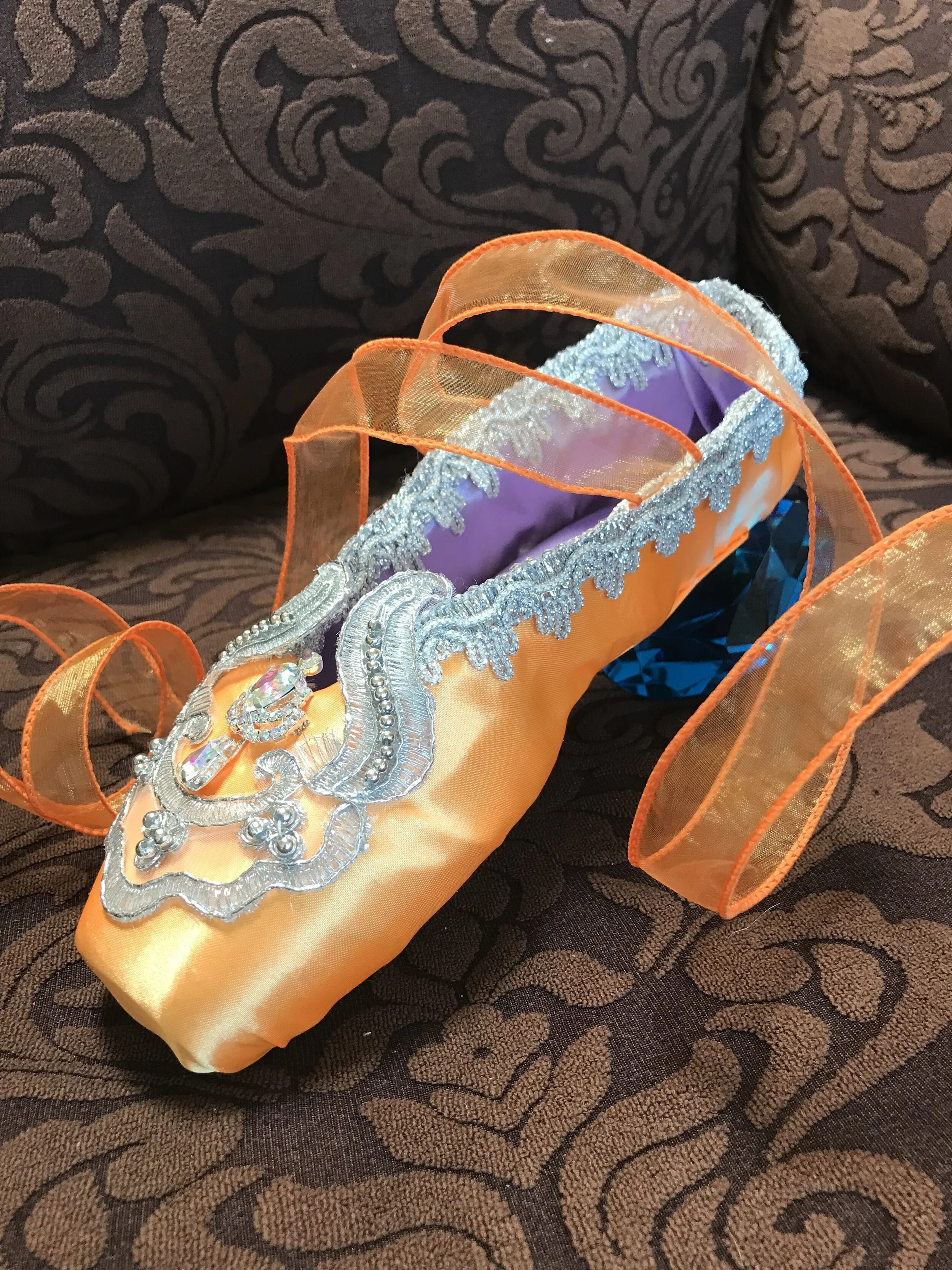Orange Pointe Shoes