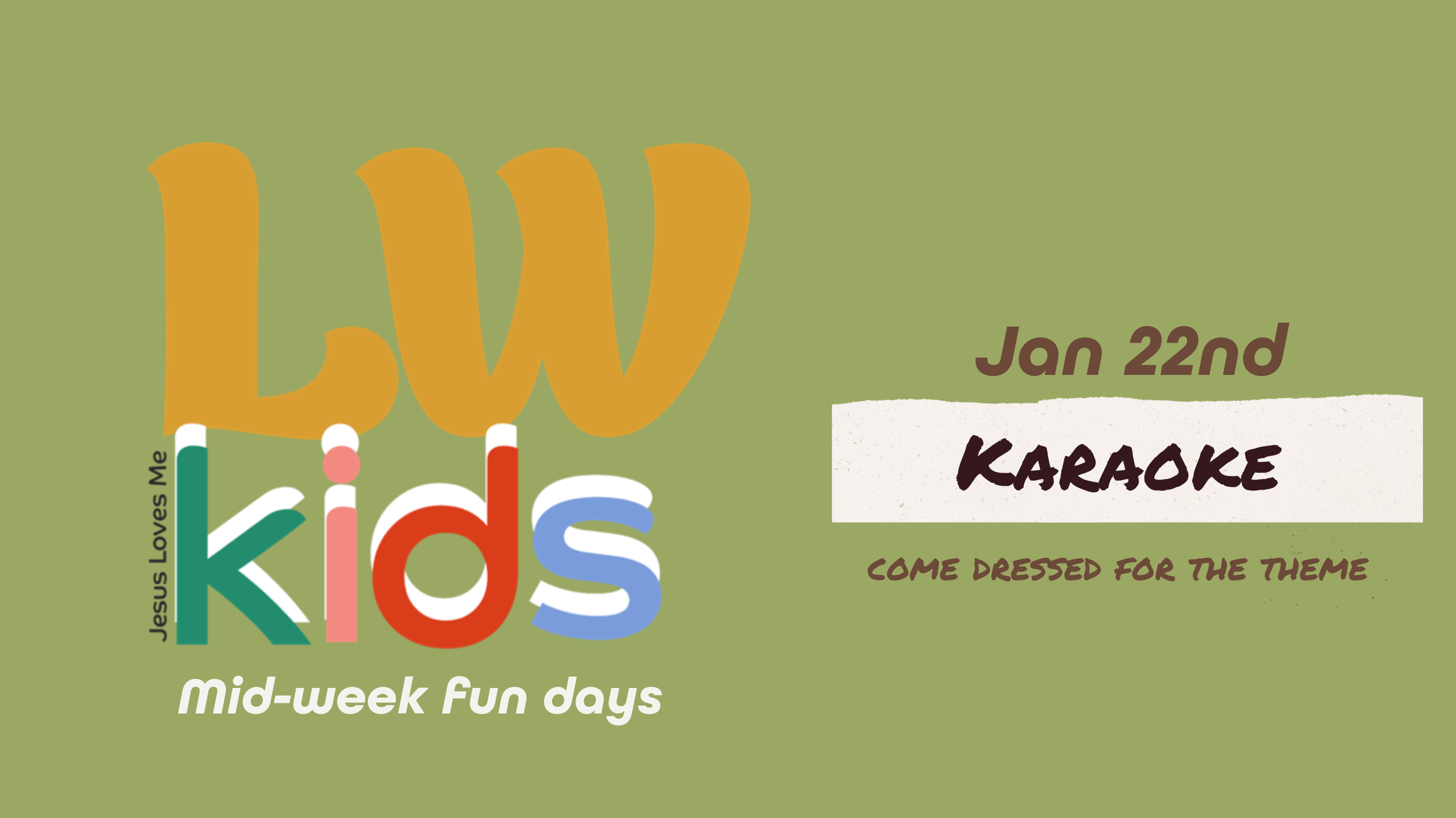 LWkids Mid Week Fun days — Living Word Christian Center