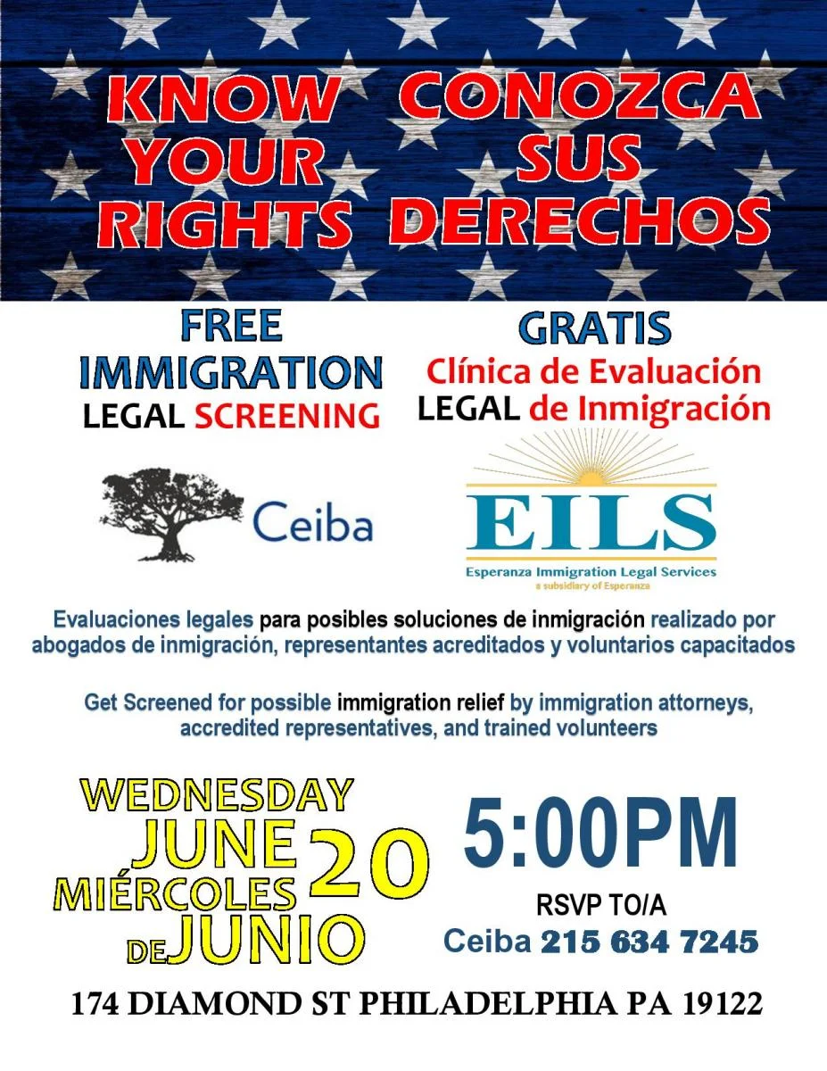 Ceiba and EILS Organize FREE Immigration Legal Screening — Ceiba