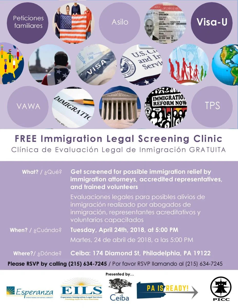Ceiba and EILS Organize FREE Immigration Legal Screening — Ceiba