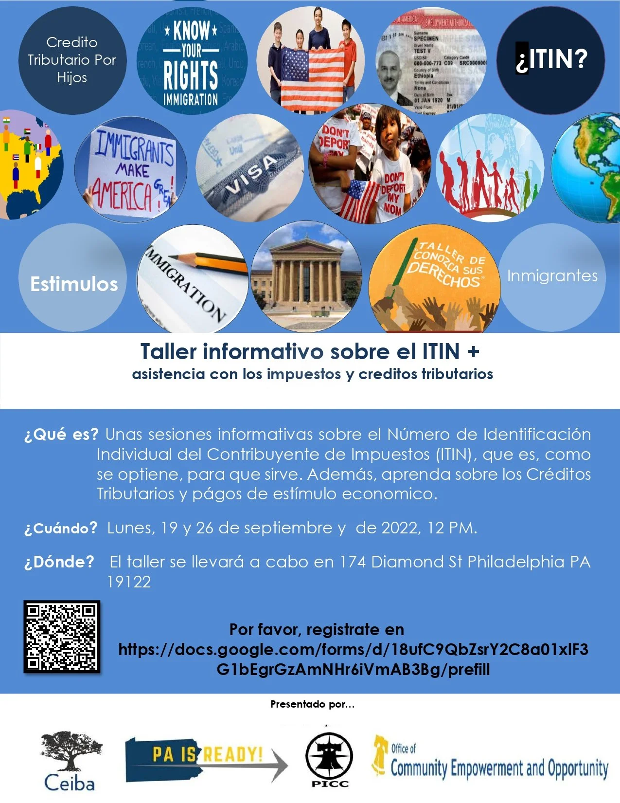 Sección Informativa sobre el ITIN - ITIN information Session — Ceiba