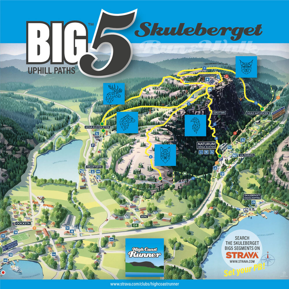 Trailrunning in the High Coast: the #BIG5 paths of the Skuleberget Mount